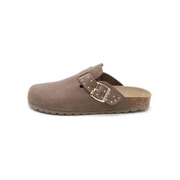 SABOKETS Leder-Clogs in Braun - 41% | Gr&ouml;&szlig;e 40 | Damen-pantoletten