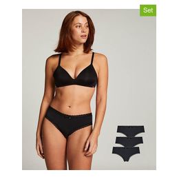 Hunkem&ouml;ller Hunkem&ouml;ller 3er-Set: Slips in Schwarz - 22% | Gr&ouml;&szlig;e M | Damen-unterteile