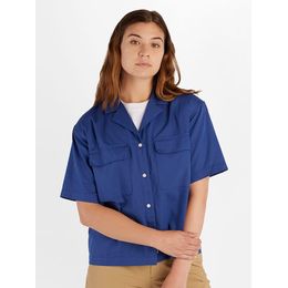 Marmot Funktionshemd "Muir Camp" in Blau - 58% | Gr&ouml;&szlig;e XL | Damen-blusen