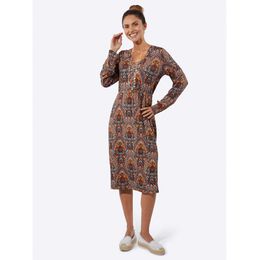 WITT WEIDEN Kleid in Blau/ Orange - 63% | Gr&ouml;&szlig;e 40 | Damen-kleider