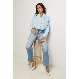 Le Monde du Lin Bluse in Hellblau - 69% | Gr&ouml;&szlig;e 40/42 | Damen-blusen