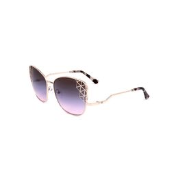 Guess By Marciano Damen-Sonnenbrille in Gold/ Rosa-Lila - 64% | Gr&ouml;&szlig;e 61 | Damen-brillen