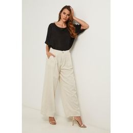 Fleur de Lin Marlenehose in Beige - 61% | Gr&ouml;&szlig;e M | Damenhosen