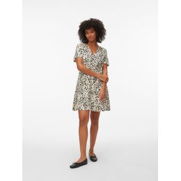 V&eacute;ro Moda Vero Moda Kleid in Creme/ Schwarz - 40% | Gr&ouml;&szlig;e S | Damen-kleider