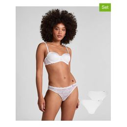 Hunkem&ouml;ller Hunkem&ouml;ller 2er-Set: Slips in Wei&szlig; - 23% | Gr&ouml;&szlig;e L | Damen-unterteile