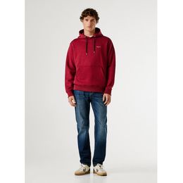 Pepe Jeans Hoodie "Griffin" in Rot - 61% | Gr&ouml;&szlig;e L | Herren-sweatshirts-jacken