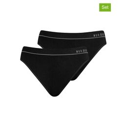 Nur Die 2er-Set: Slips in Schwarz - 30% | Gr&ouml;&szlig;e 36/38 | Damen-unterteile