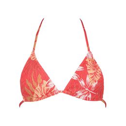 Roxy Bikini-Oberteil "Seaside Tropics" in Rot - 63% | Gr&ouml;&szlig;e M | Damen-bademode