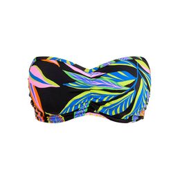 Freya Bikini-Oberteil "Desert Disco" in Schwarz/ Blau/ Pink - 81% | Gr&ouml;&szlig;e 75E | Damen-bademode