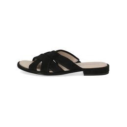 Caprice Leder-Pantoletten in Schwarz - 49% | Gr&ouml;&szlig;e 36 | Damen-pantoletten