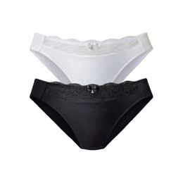 NUANCE by LASCANA Panty female size XXL Black / White