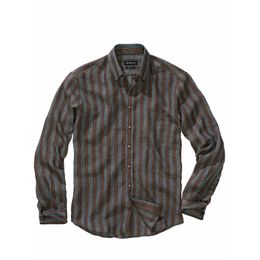 Mey & Edlich Mey & Edlich Herren Linea-Moderna-Hemd Braun 100 % Leinen