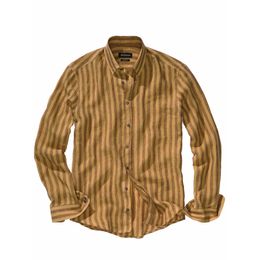 Mey & Edlich Mey & Edlich Herren Linea-Moderna-Hemd Braun 100 % Leinen