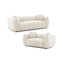 S-STYLE Polstergarnitur 3+2 Nubira beige Ma&szlig;e (cm): B: 228 H: 69 &raquo; H&ouml;ffner