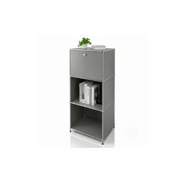 Floordirekt Metallregal &brvbar; grau &brvbar; Ma&szlig;e (cm): B: 50 H: 121 &raquo; H&ouml;ffner