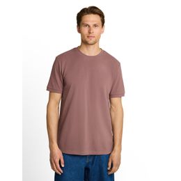 Herren Rundhalsshirtrose taupe, Gr. XXL, Tom Tailor Denim, Single Jersey, Obermaterial: 60% Baumwolle, 40% Polyester, Shirts