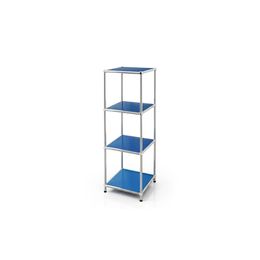 Floordirekt Metallregal blau Ma&szlig;e (cm): B: 30 H: 89 &raquo; H&ouml;ffner