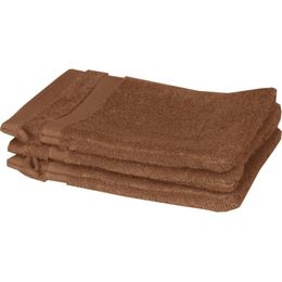 Sch&ouml;ner Wohnen Kollektion SCH&Ouml;NER WOHNEN Kollektion Waschhandschuh 3er-Set &brvbar; braun &brvbar; Ma&szlig;e (cm): B: 16 H: 0,5 &raquo; H&ouml;ffner
