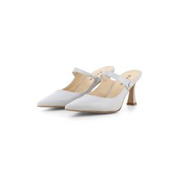 Evita PENELOPE Damen Pantolette - Glattleder Hellgrau - 41
