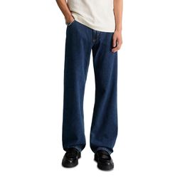 Marc O'Polo Herren 5-Pocket-Jeans "aus reiner Bio-Baumwolle"dunkelblau, Gr. 36, MARC O'POLO DENIM, unifarben, Obermaterial: 100% Baumwolle, Jeans