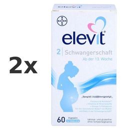 BAYER 2x Elevit 2 Schwangerschaft Weichkapseln 60 St