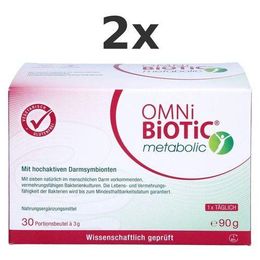 INSTITUT ALLERGOSAN Deutschland (privat) GmbH 2x Omni BiOTiC metabolic Probiotikum Pulver Beutel 30 St