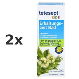 2x Tetesept Kinderbad Erk&auml;ltungszeit Bad Set 125 ml