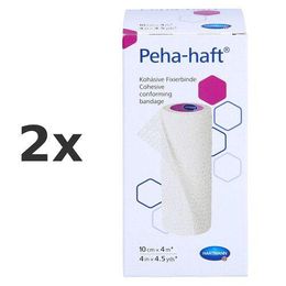 Paul Hartmann AG 2x PEHA-HAFT Fixierbinde latexfrei 10 cmx4 m 1 St