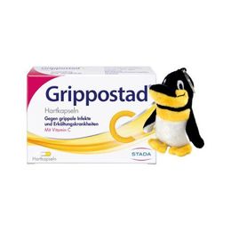 STADA Grippostad C Hartkapseln + Pinguin Schl&uuml;sselanh&auml;nger 24 St