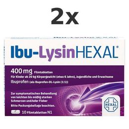 HEXAL&reg; 2x IBU-LYSINHEXAL Filmtabletten 10 St