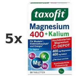 MCM KLOSTERFRAU Vertr. GmbH 5x Taxofit Magnesium 400+Kalium Depot Tabletten 30 St