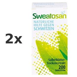 Heilpflanzenwohl GmbH 2x Sweatosan &uuml;berzogene Tabletten 200 St
