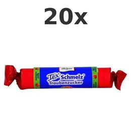 20x Soldan Tex Schmelz Traubenzucker Walderdbeere Rol. 33 g