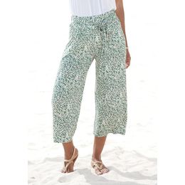 BEACHTIME BY LASCANA Culotte gr&uuml;n Gr. 40 f&uuml;r Damen. Mit Allover-Druck. Figurumspielend. Nachhaltig.