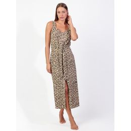 admas Kleid in Beige/ Anthrazit - 41% | Gr&ouml;&szlig;e M | Damen-kleider