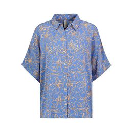 Eight2Nine Bluse in Blau/ Orange - 75% | Gr&ouml;&szlig;e S | Damen-blusen
