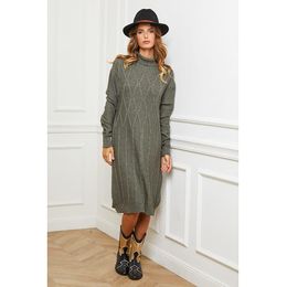 Jos&eacute;fine Strickkleid "Bernie" in Oliv - 83% | Gr&ouml;&szlig;e M | Damen-kleider