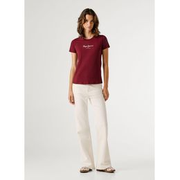 Pepe Jeans Shirt "New Virgina" in Bordeaux - 44% | Gr&ouml;&szlig;e L | Damen-tops