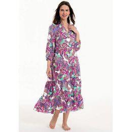 Anita Kleid in Pink/ Lila/ T&uuml;rkis - 81% | Gr&ouml;&szlig;e L | Damen-kleider