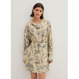 Stefanel Kleid in Beige/ Blau - 58% | Gr&ouml;&szlig;e 44 | Damen-kleider