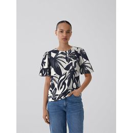 Vila Bluse in Dunkelblau/ Creme - 60% | Gr&ouml;&szlig;e 38 | Damen-blusen