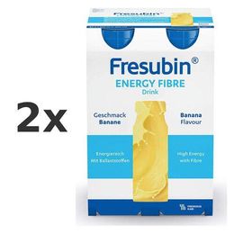 Fresenius 2x Fresubin Energy Fibre Drink Banane Trinkflasche Set 4 St