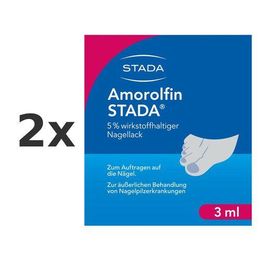 2x Amorolfin STADA 5% wirkstoffhaltiger Nagellack Set 3 ml