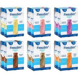 Fresenius Fresubin Energy Drink Mischkarton Trinkflasche Trinknahrung 6X4X200 ml