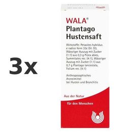WALA 3x Plantago Hustensaft 90 ml