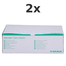 B.Braun 2x Sterican Safety Kan&uuml;len 25 Gx1 0,5x25 mm Eu 100 St