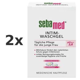 Sebapharma 2x Sebamed Intim Waschgel pH 3,8 f&uuml;r die junge Frau 200 ml