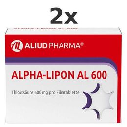 ALIUD 2x Alpha-Lipon Al 600 f&uuml;r Missempfindungen bei diabetischer Nervenbesch&auml;digung 100 St
