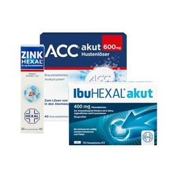 HEXAL&reg; Acc akut 600 Brausetabletten + Ibuhexal akut 400 Filmtabletten + Zink Hexal Brausetabletten 1 St
