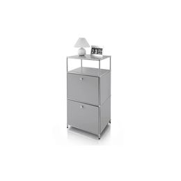 Floordirekt Metallregal grau Ma&szlig;e (cm): B: 50 H: 100 &raquo; H&ouml;ffner